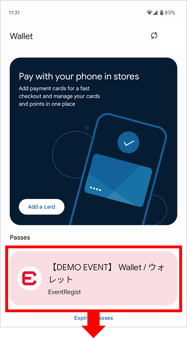 Add tickets to Apple Wallet or Google Wallet